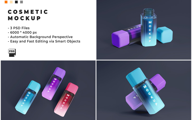 Modello di mockup cosmetici 1 #377787 - TemplateMonster