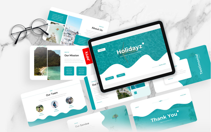 Holidayz – Plantilla de PowerPoint para agencia de viajes