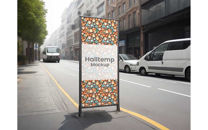Mockup di poster di strada - Mockup di poster di strada n. 36