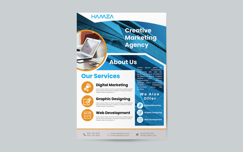 Creative Flyer Design Templates #378484 - TemplateMonster