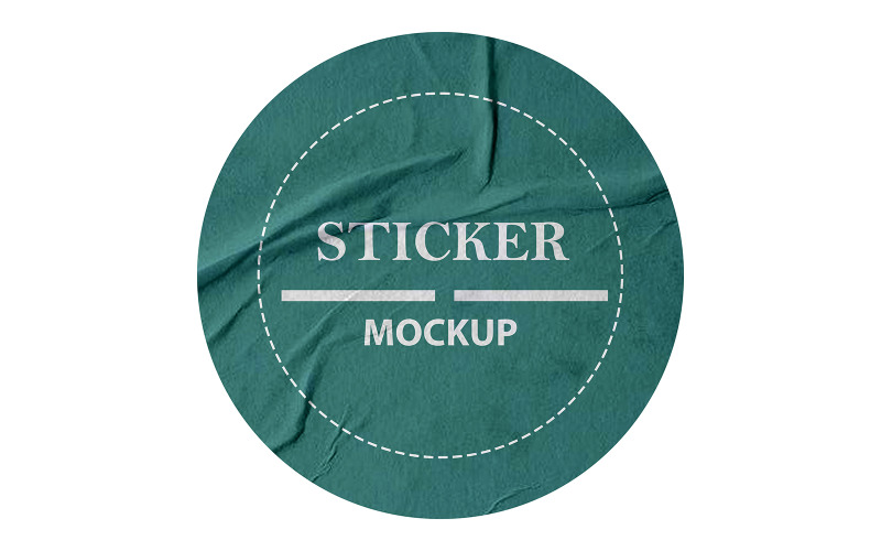 Round Sticker Mockup PSD Template #378490 - TemplateMonster