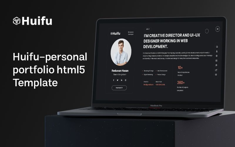 Huifu - Kişisel Portföy HTML5 Teması - TemplateMonster