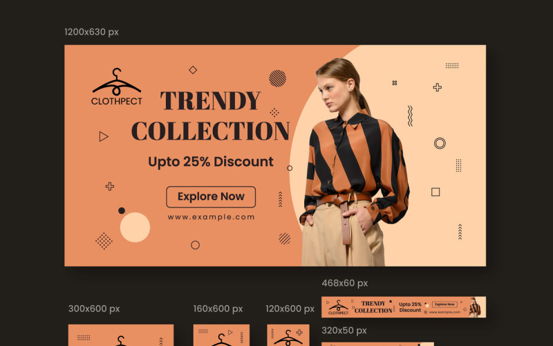 Fashions Social Media Posts Layout Template - TemplateMonster