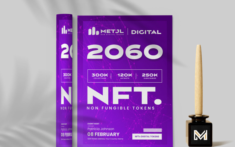 Digital Token Flyer Template #378839 - TemplateMonster
