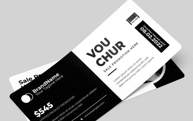 Layout de modelos de vale-presente #379226 - TemplateMonster