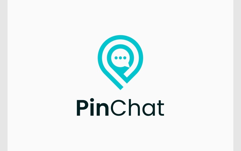 Location Pin Map Bubble Chat Logo #379550 - TemplateMonster