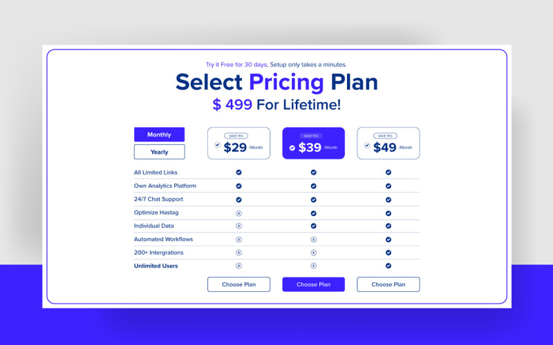 Premium Pricing Plan Design #379529 - TemplateMonster