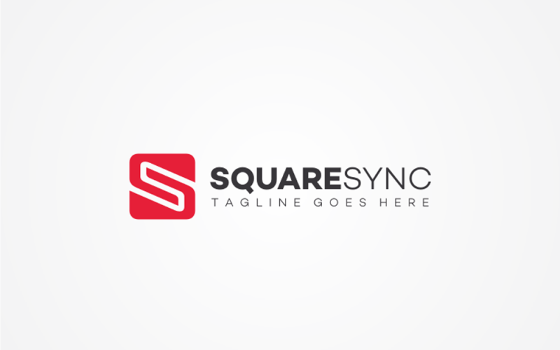 Square Sync Letter S logo design template - TemplateMonster