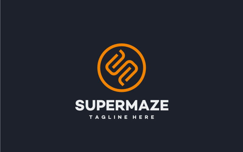 Supermaze Letter S vector logo design template