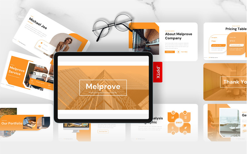 Melprove – Plantilla de PowerPoint multipropósito Melprove – Plantilla de PowerPoint multipropósito