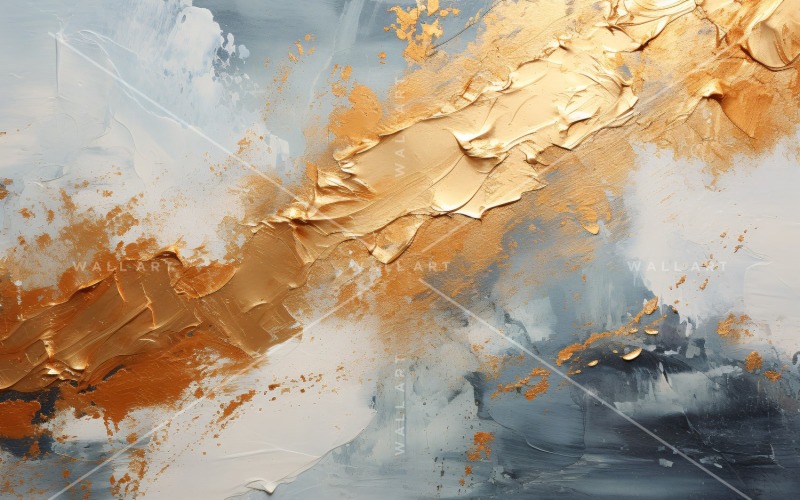 Elegante Wandkunst mit goldener Folie 18 - TemplateMonster