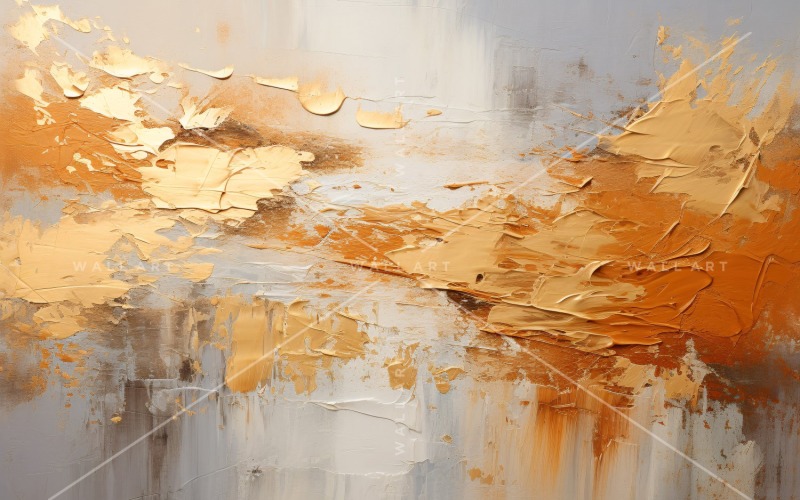 Elegante Wandkunst mit goldener Folie 24 - TemplateMonster