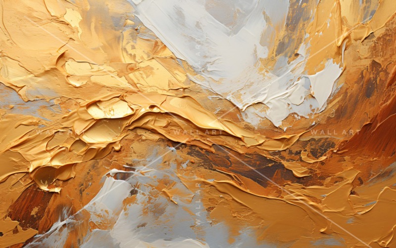 Elegante Wandkunst mit goldener Folie 38 - TemplateMonster