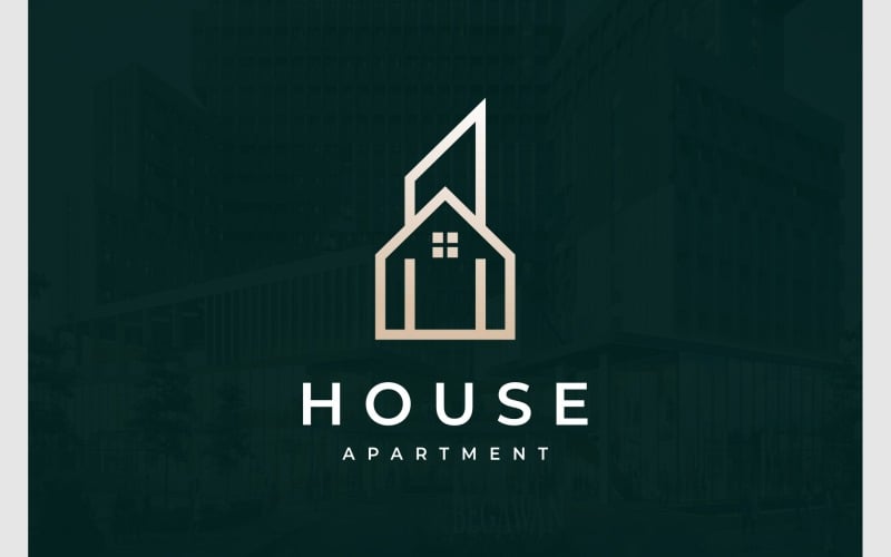 Logo De Luxe Maison Appartement #381175 - TemplateMonster