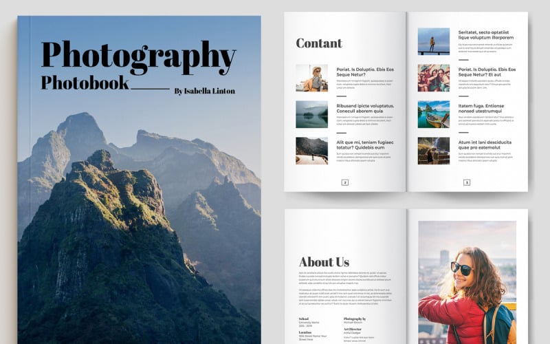 Photo Book Layout Template #381132 - TemplateMonster