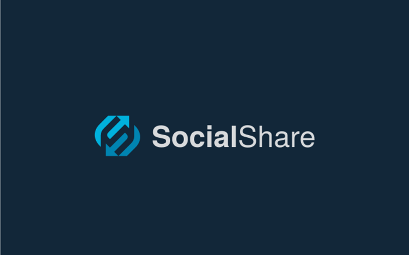 Social Share Letter S logo design template - TemplateMonster