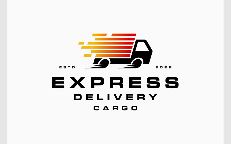 Logo de fret express de transport #381337 - TemplateMonster