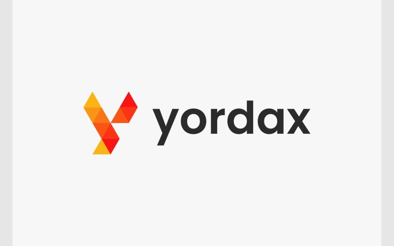 Y Harfi Geometrik Modern Logo #381459 - TemplateMonster