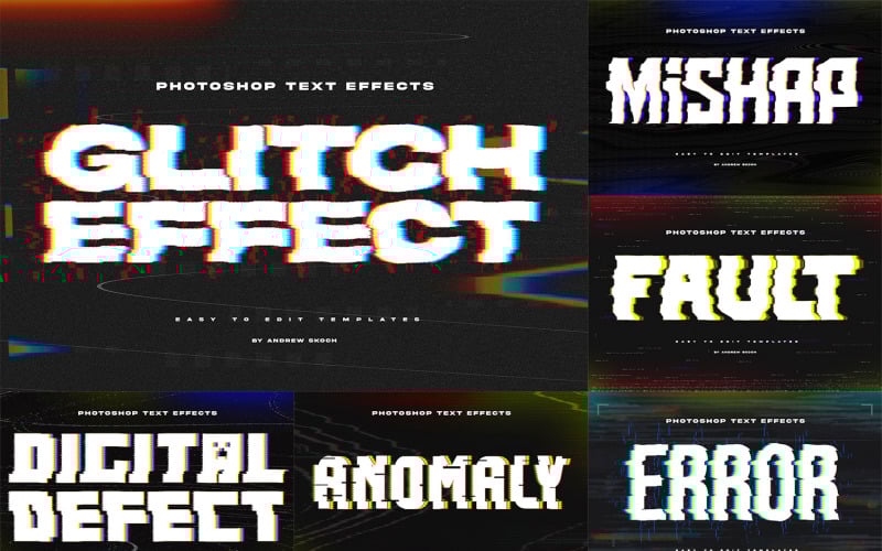 Glitch Text or Logo Effects #381593 - TemplateMonster