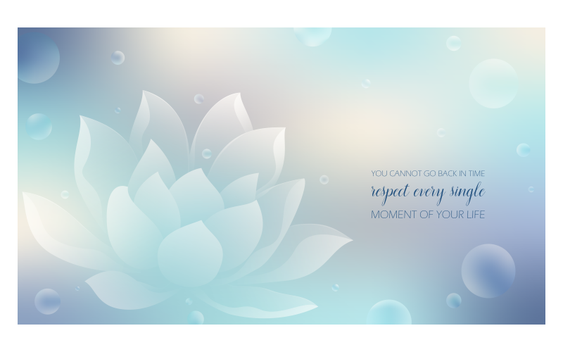 Inspirational Background 14400x8100px With Message About Respecting Time