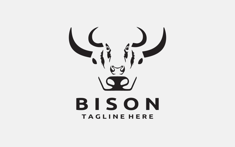 Bison Logo Design Template V2 #381891 - TemplateMonster