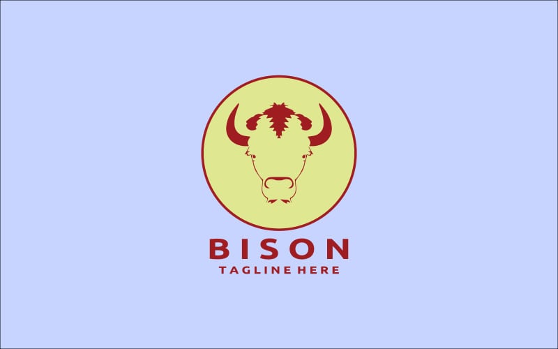 Bison Logo Design Template V8 #381899 - TemplateMonster