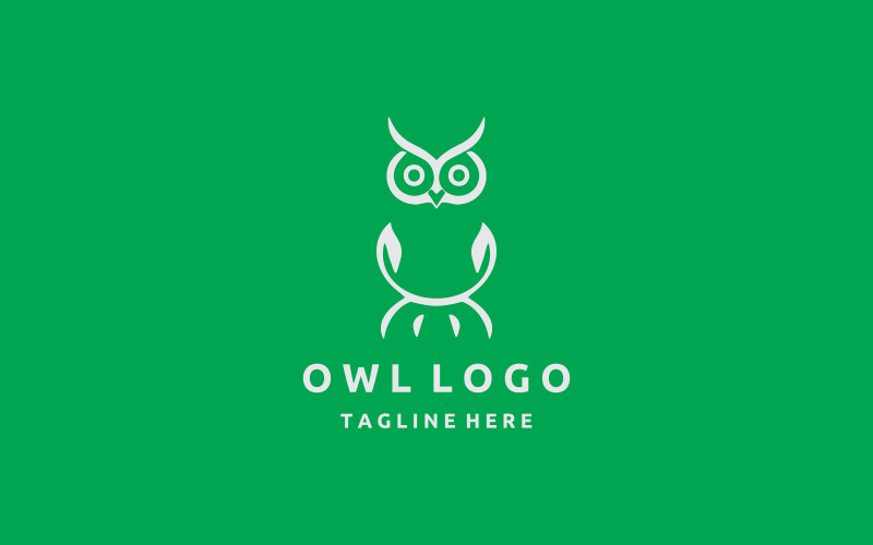 Minimale Eulen-Logo-Vorlage V4 #381885 - TemplateMonster