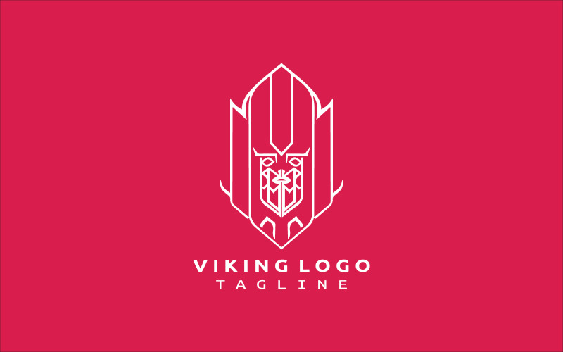 Wikinger-Logo-Design-Vektorvorlage V2 - TemplateMonster