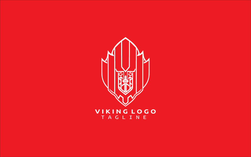 Wikinger-Logo-Design-Vektorvorlage V5 - TemplateMonster