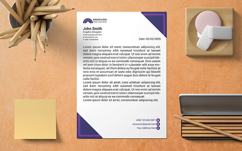 Diseño de membrete corporativo y creativo_180_M
