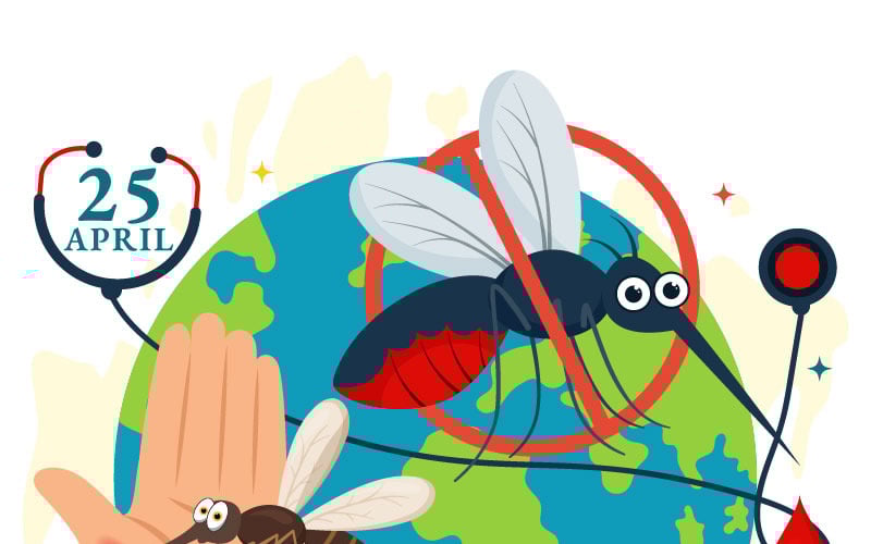 13 World Malaria Day Illustration 382224 Templatemonster