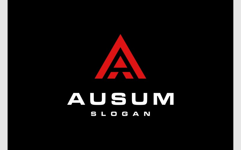 Letter A Initial Simple Monogram Logo - TemplateMonster