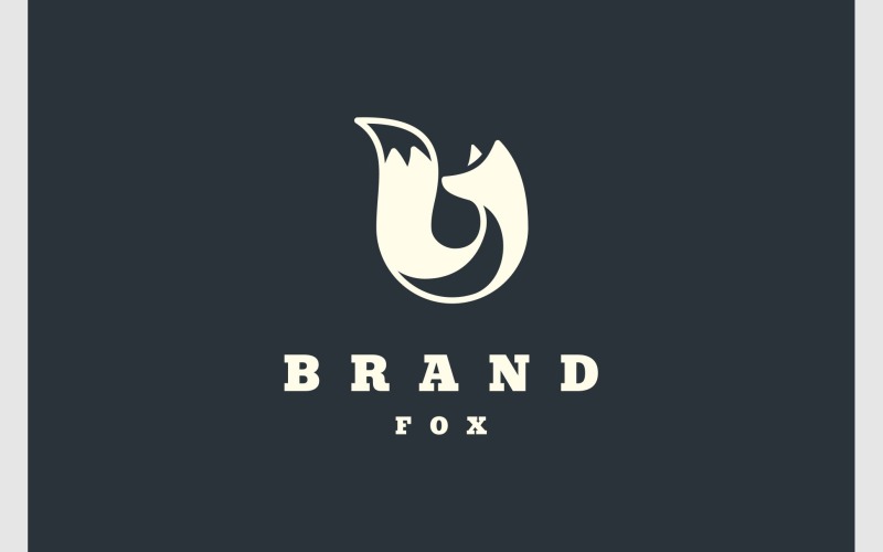 Letter B Fox Wolf Animal Logo #382905 - TemplateMonster