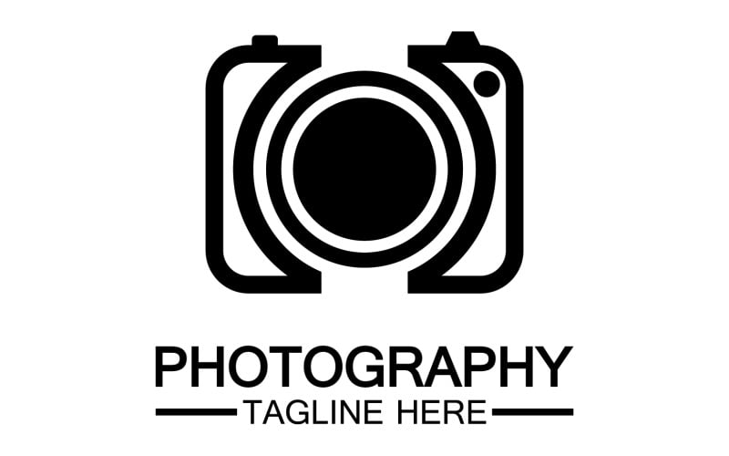 Camera icon logo simple elegant V7 #383158 - TemplateMonster
