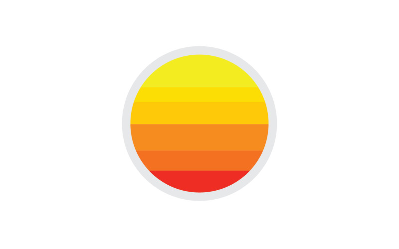 Logo soleil version vectorielle simple 28 - TemplateMonster