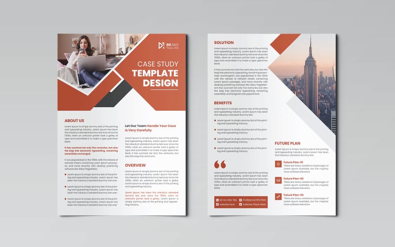 Creative and modern case study design- template