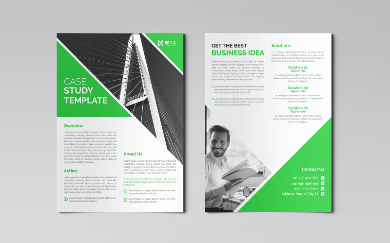 Creative and professional corporate case study design