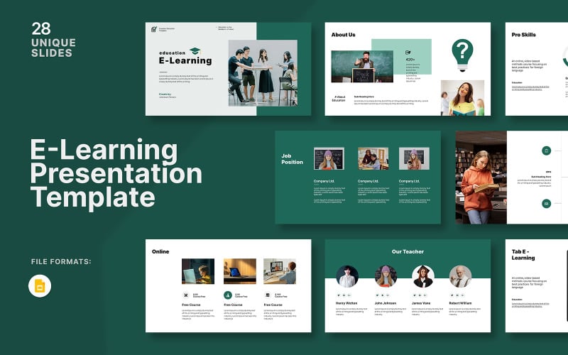 Digital Education Googleslide Presentation Template