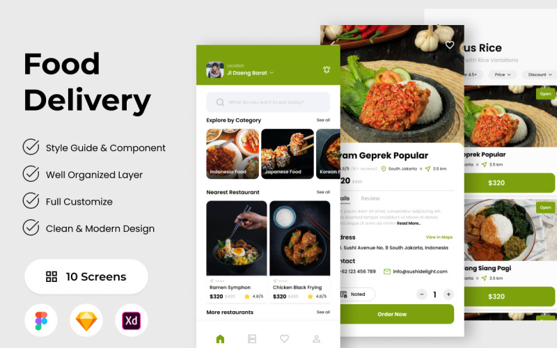 FlavorFleet - Food Delivery Mobile App - TemplateMonster