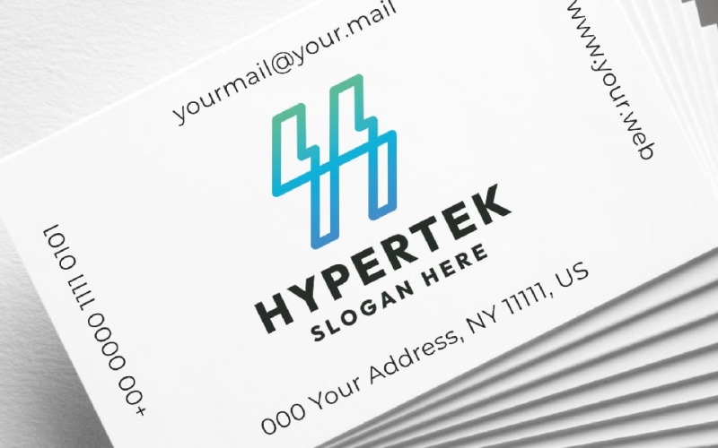 Šablona loga Hypertek písmeno H #383711 - TemplateMonster