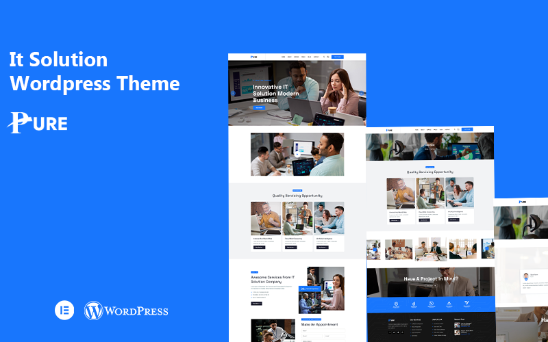 Pure - Tema de Wordpress para soluciones de TI