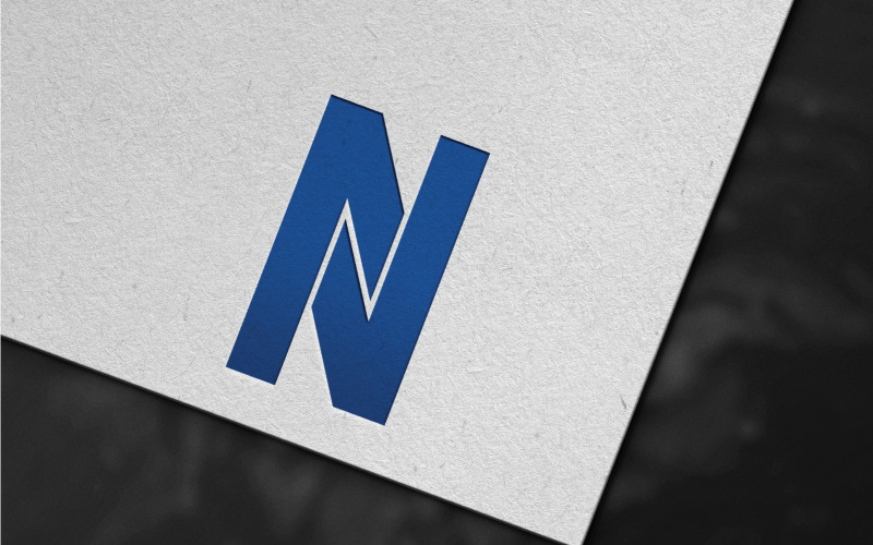 Simple N Letter logo Template Design - TemplateMonster