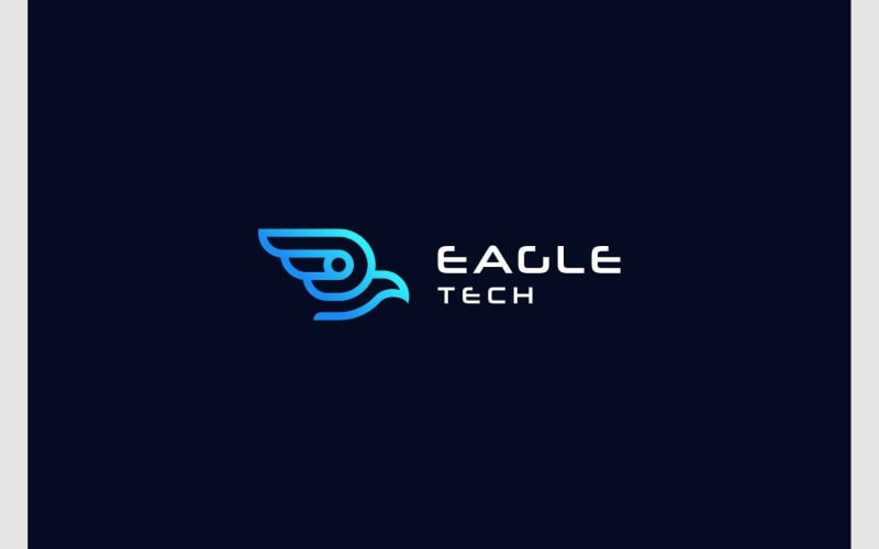 Eagle Hawk Robot Technology Logo #386114 - TemplateMonster
