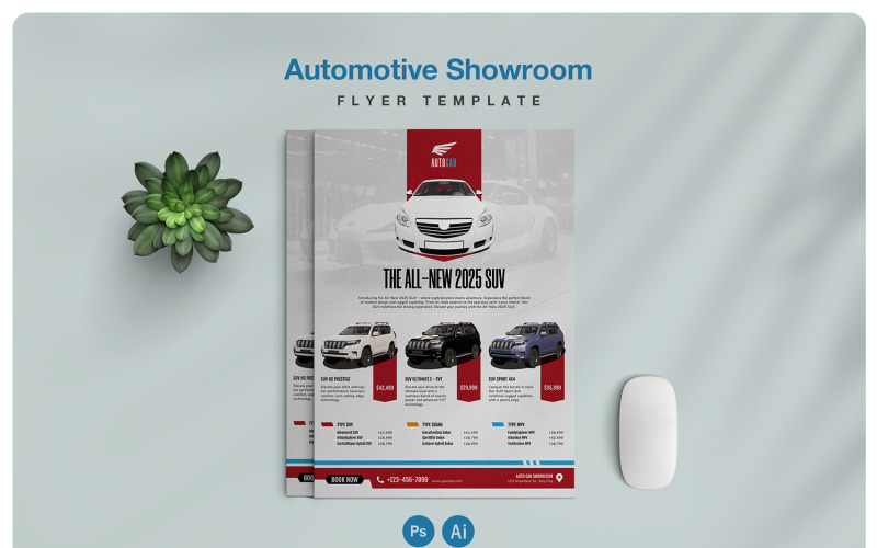 Automotive Product Flyer Template #386204 - TemplateMonster