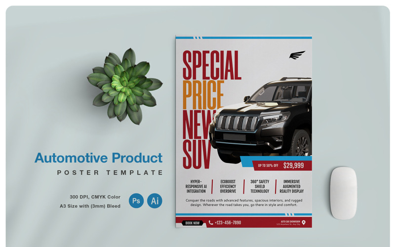 Automotive Product Poster #386205 - TemplateMonster