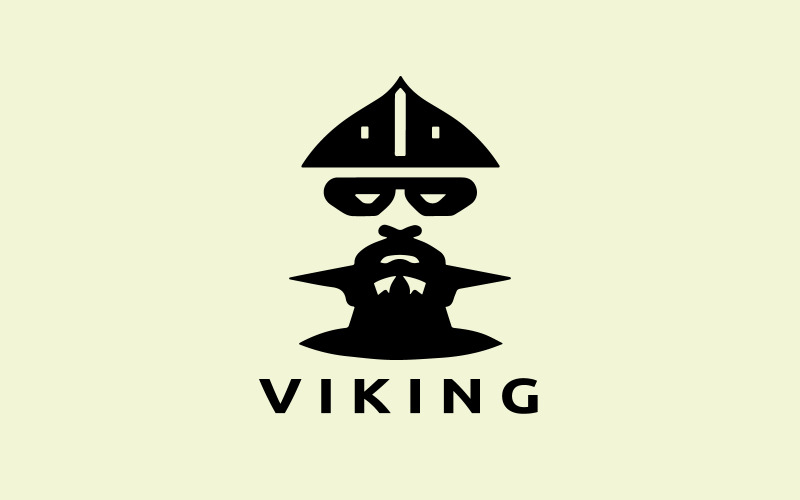 Viking logotyp designmall V15 #386466 - TemplateMonster