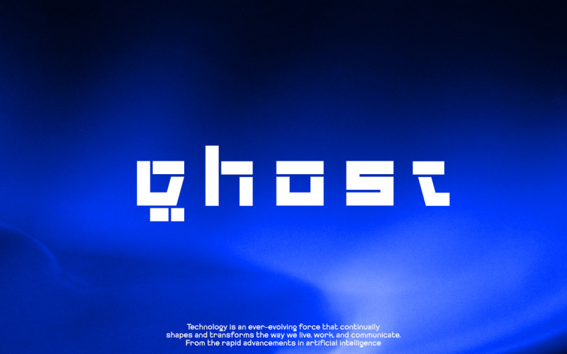 FF Ghost the story of tech font #386665 - TemplateMonster