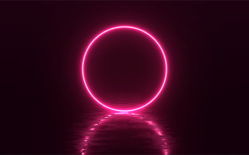Abstract Neon effect light Background - TemplateMonster