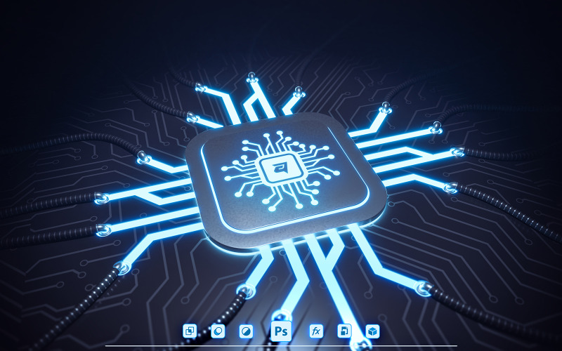 Chip Core Mockup Template #386820 - TemplateMonster