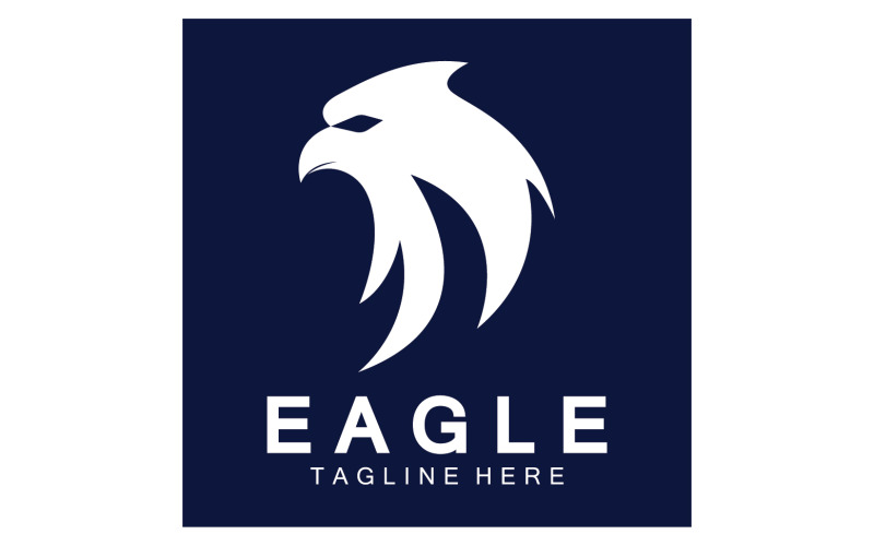 Aigle tête oiseau logo vectoriel version 7 - TemplateMonster